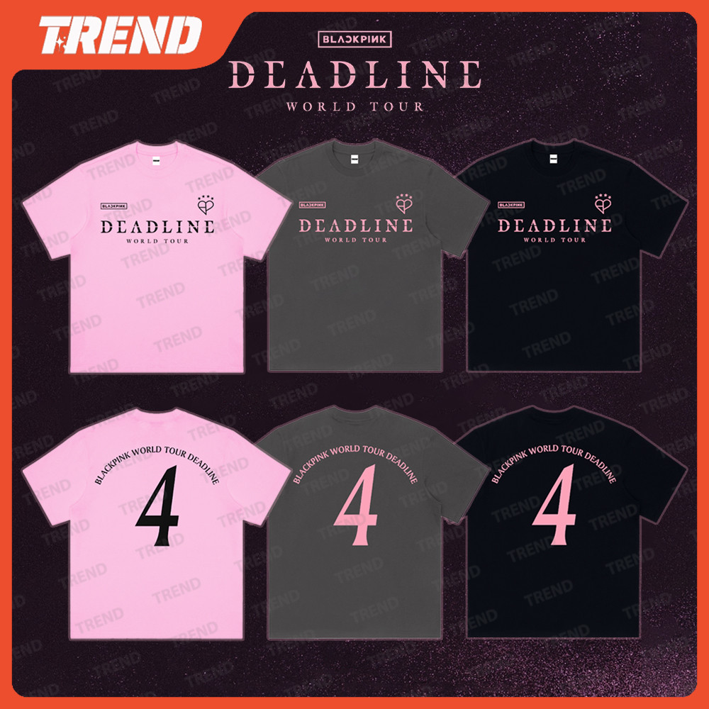 Kpop Blackpink Deadline World Tour 2025 Unisex Plus Size Printed T ...