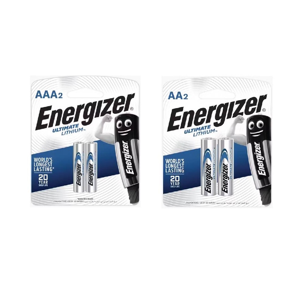 Energizer Ultimate Lithium AA / AAA Battery (2pcs/pkt) | Shopee Malaysia