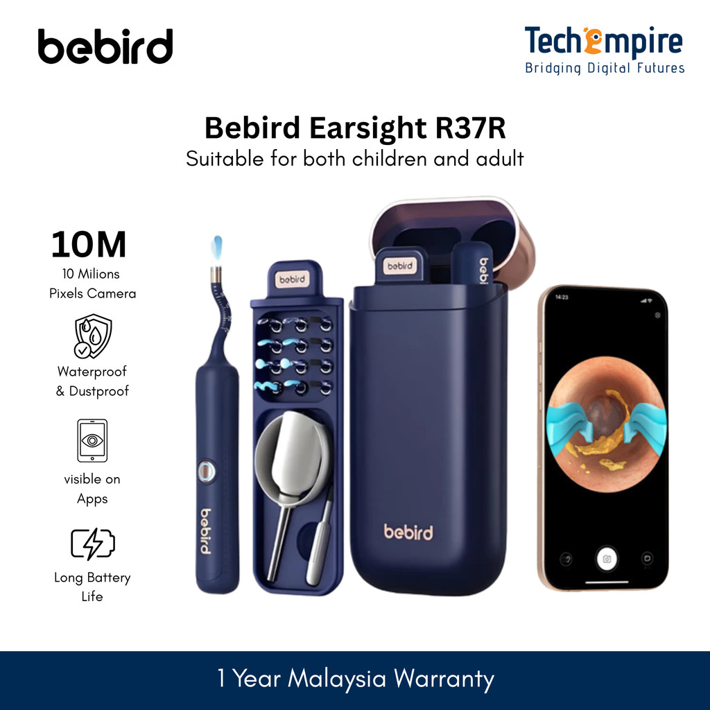 Bebird EarVision Plus R37R Bebird Earsight Plus (3 Plus) Earsight Plus Ear Wax Removal Tool ...