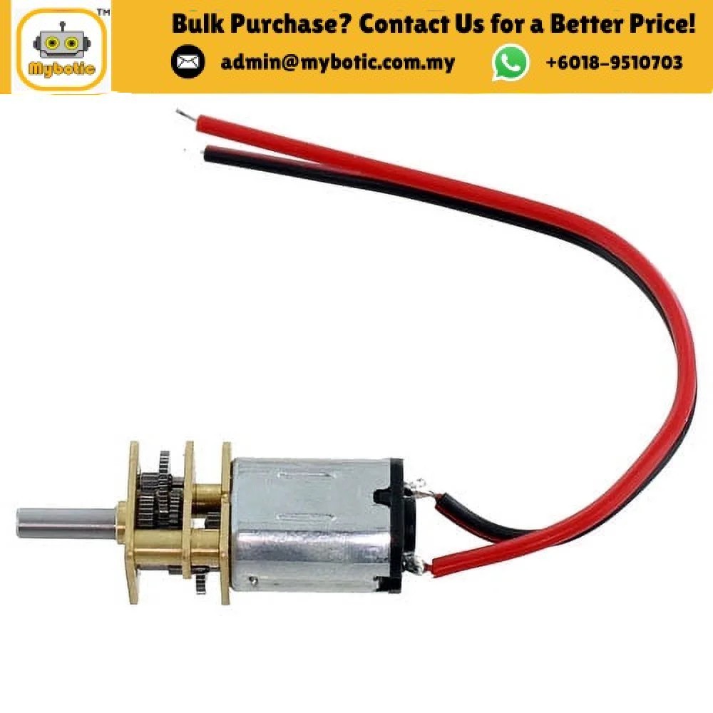 N20 Motor 6V RPM200, RPM300, RPM500 With Cable | Shopee Malaysia