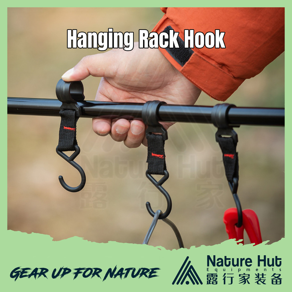 Camping Nylon Webbing Hanging Rack Hook Outdoor Hiking Triangle Storage ...