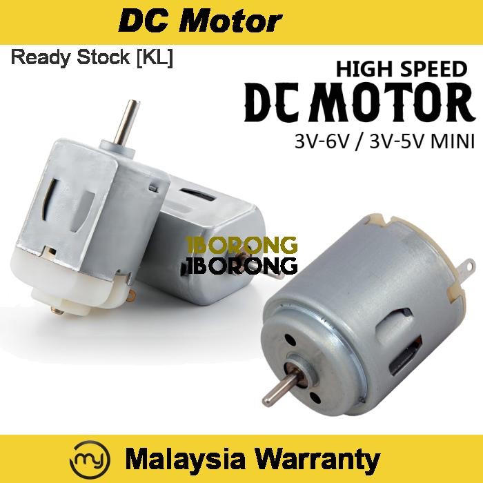 DC Motor High Speed Electronic 3V-5V (130 mini) / 3V-6V (140) Robotic ...