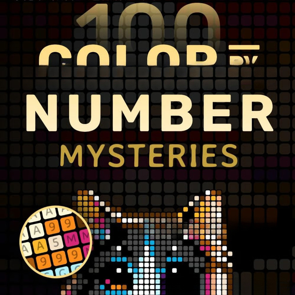 100 Color by Number Mysteries Coloring Book -Mystery Mosaic Color by ...