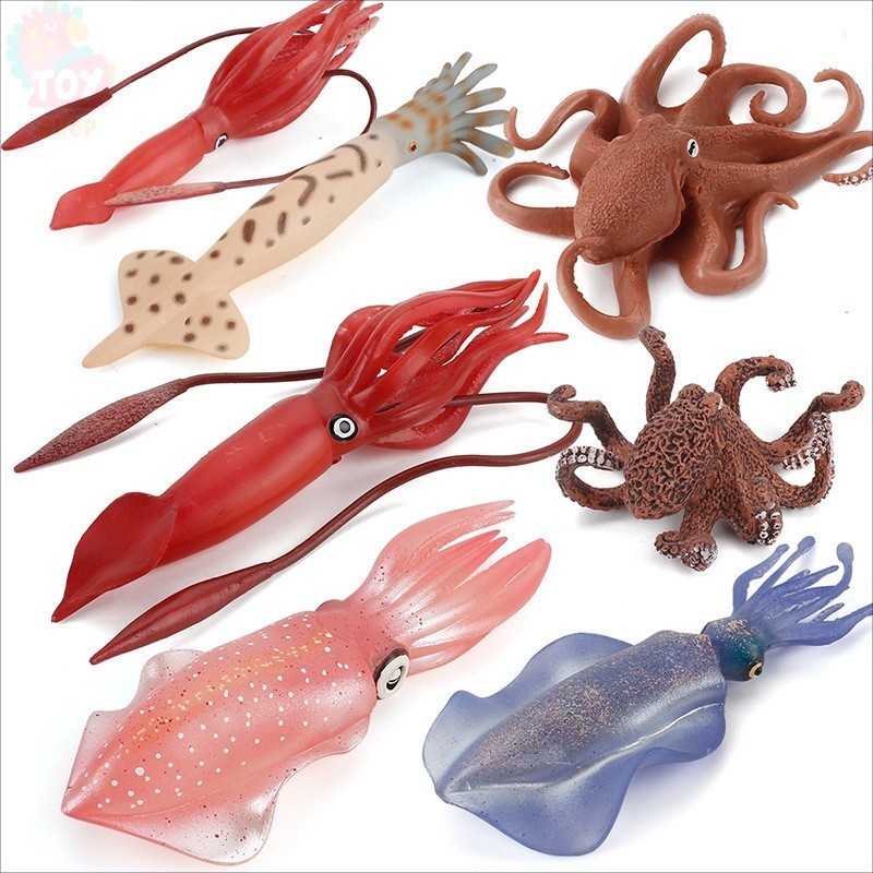 Children Science Education Cognitive Toys Simulation Sea Animal Squid ...