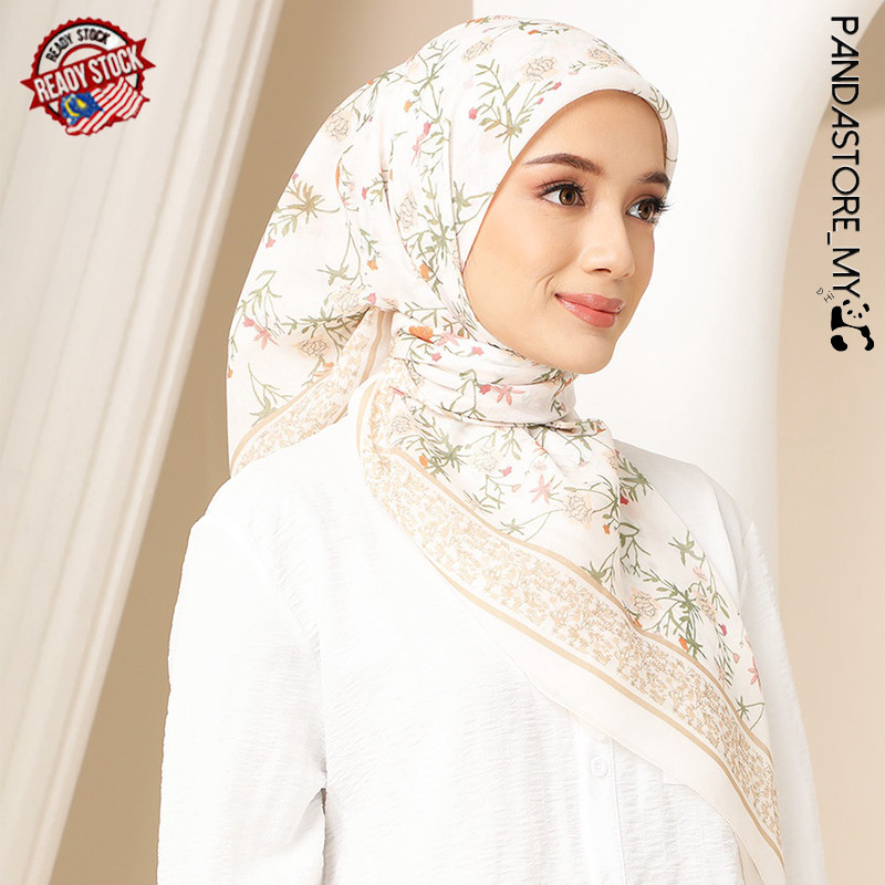 🇲🇾 READY STOCK 2024 TUDUNG BAWAL CORAK PRINTED BAWAL COTTON VOILE ...