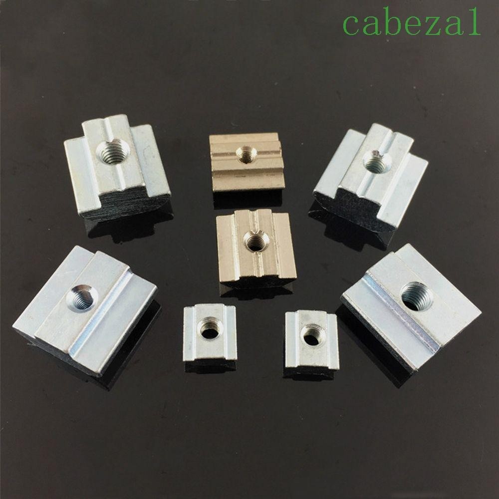 CABEZA Nuts 20PCS Aluminum Profile T-Track Sliding Square T Slot Nut ...