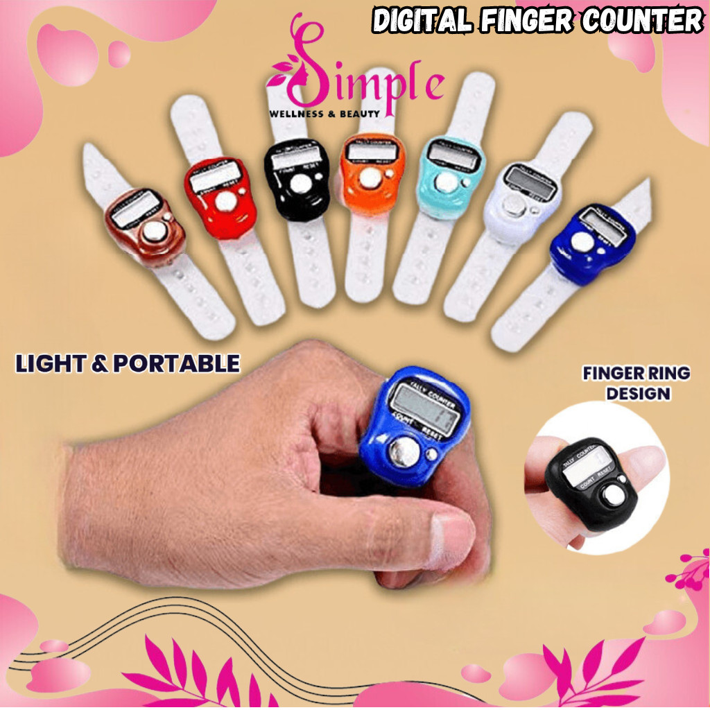 Portable Digital LCD Display Mini Light Weight Tasbih Resettable ...