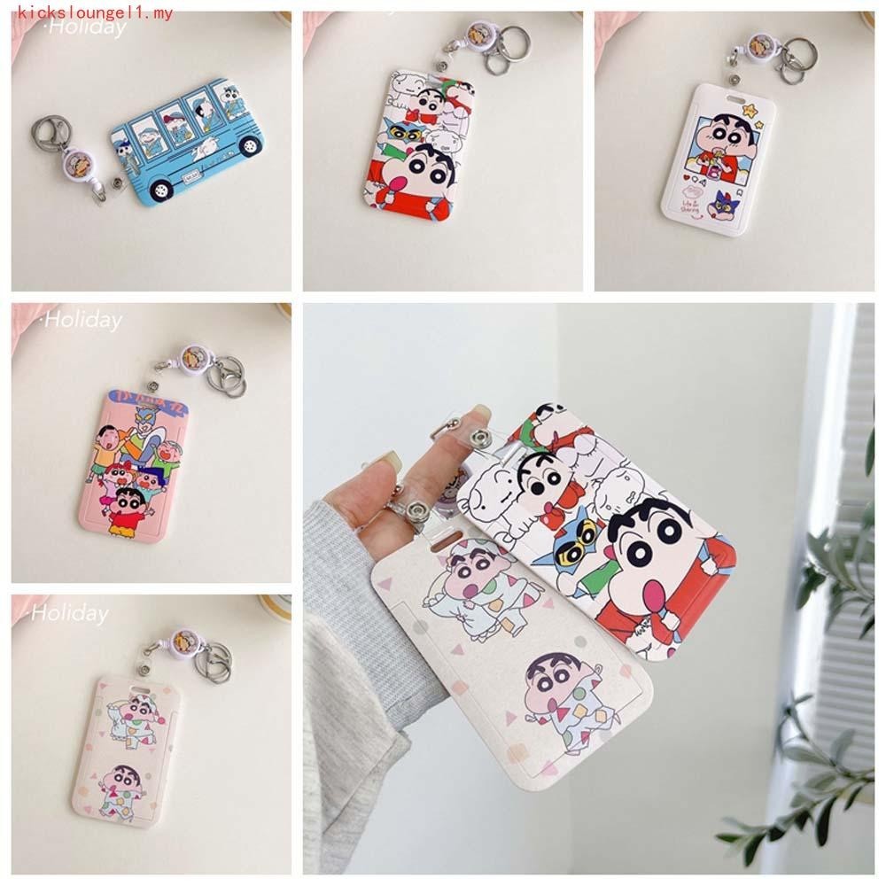 KICKSLOUNGEL Crayon Shin Chan Card Holder, Cartoon Card Case Slide Card ...