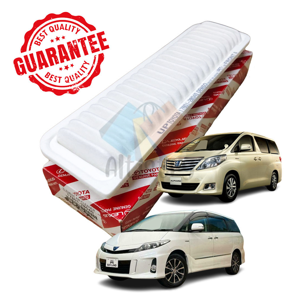 TOYOTA ALPHARD/ VELLFIRE ATH20, ESTIMA HYBRID AHR20 ENGINE AIR FILTER ...