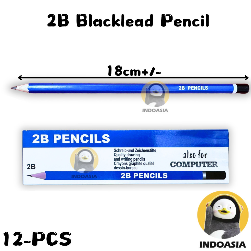 [Ready Stock] JOYKO 2B Pencil Exam Grade 2B Graphite Pencil/Pensel ...