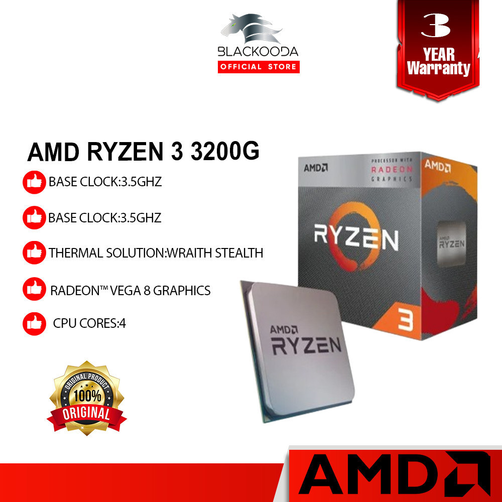 AMD Ryzen 3 with Radeon Vega 8 Graphics Processor | Shopee Malaysia