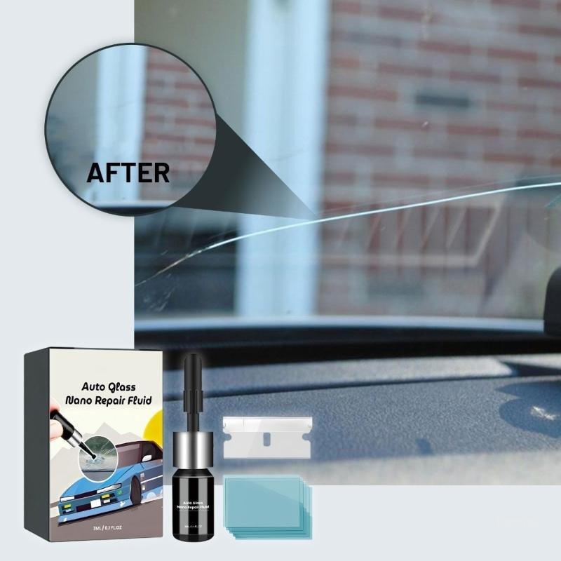 Top 30ml Auto Glass Nanos Repair Fluid Windscreen Tool Auto Glass ...