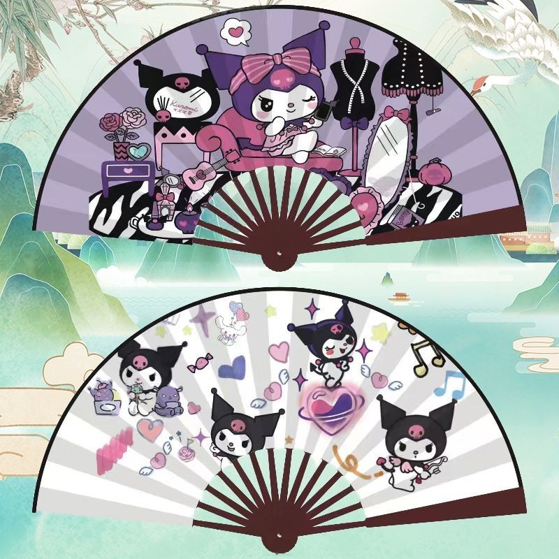Sanrio Animation Merchandise Two-Dimensional Fan Portable Melody Big ...