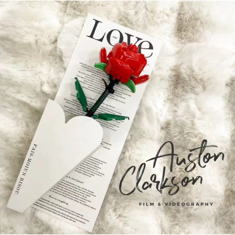 RED ROSE BUILDING BLOCK (1314) | Shopee Malaysia