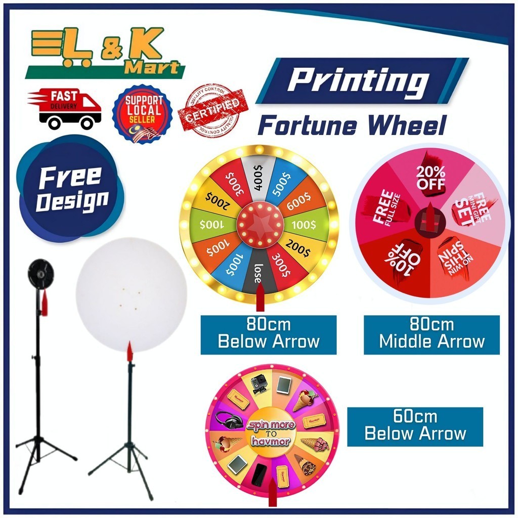 Fortune Wheel / Wheel of Fortune / Gift Spin & Win /Roda Impian / Lucky ...
