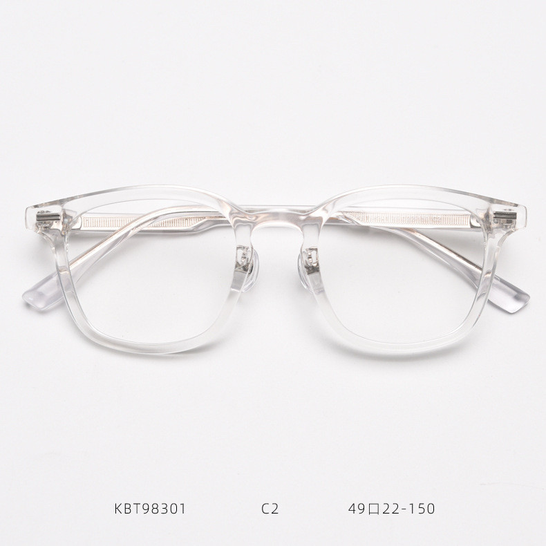 Simple Acetate Glasses Frame TR90 Korean Spectacles Men Women Square ...