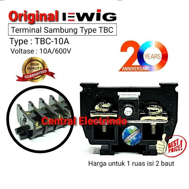 Terminal Block Block TBC-10A Din Rail. | Shopee Malaysia