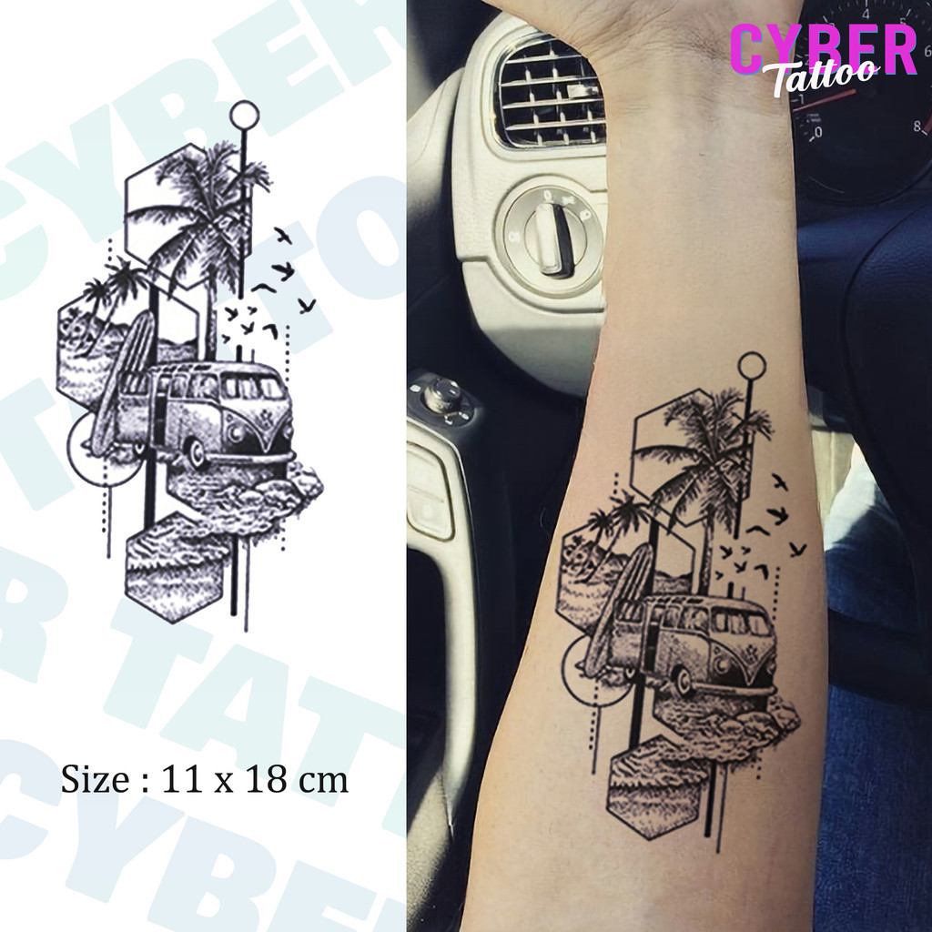 Cyber Tattoo Fruit Ink Temporary Tatto Sticker Long lasting 15 days ...