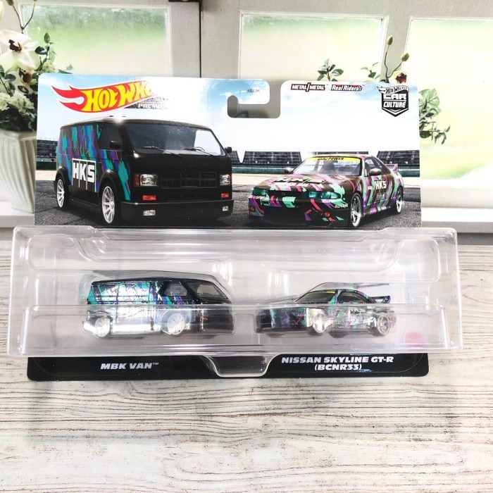 HOTWHEELS PREMIUM 2 PACK HKS MBK VAN SKYLINE GTR R33 HW TWIN PACKS | Shopee Malaysia