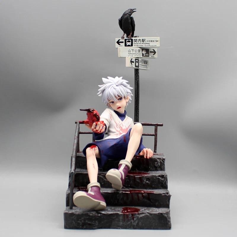 34cm Anime Hunter X Hunter Killua Zoldyck Figure PVC Model Collection ...