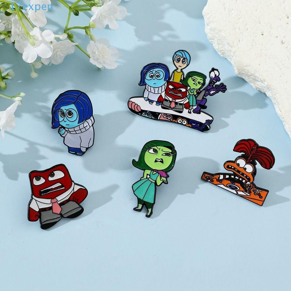 EXPEN Anime Inside Out 2 Brooch, Movie Periphery Alloy Inside Out 2 ...