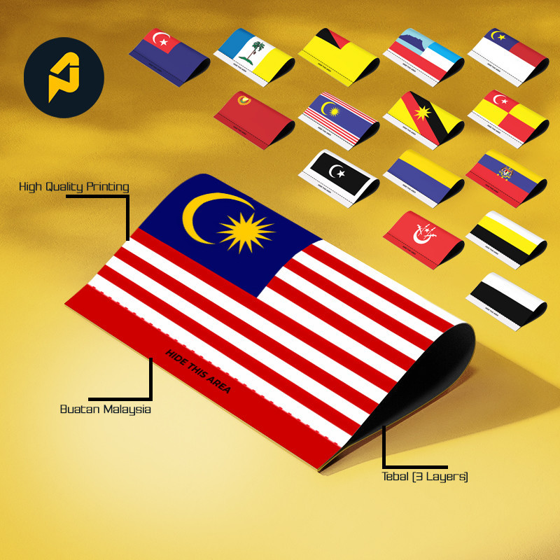Decorative Label for Car Label [Bendera Malaysia & Negeri] High ...