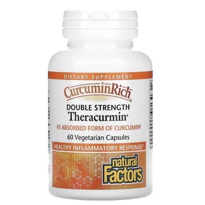 Natural Factors, DOUBLE STRENGTH Theracurmin, CurcuminRich | Shopee ...