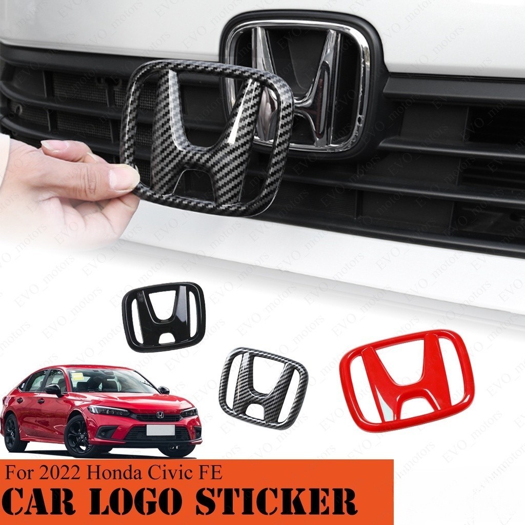2022 Honda Civic FE Front Grille Logo Sticker Honda Logo Emblem Cover ...