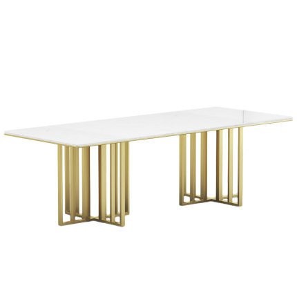 Italian Light Luxury Stone Plate Dining Table Simple Small Apartment ...
