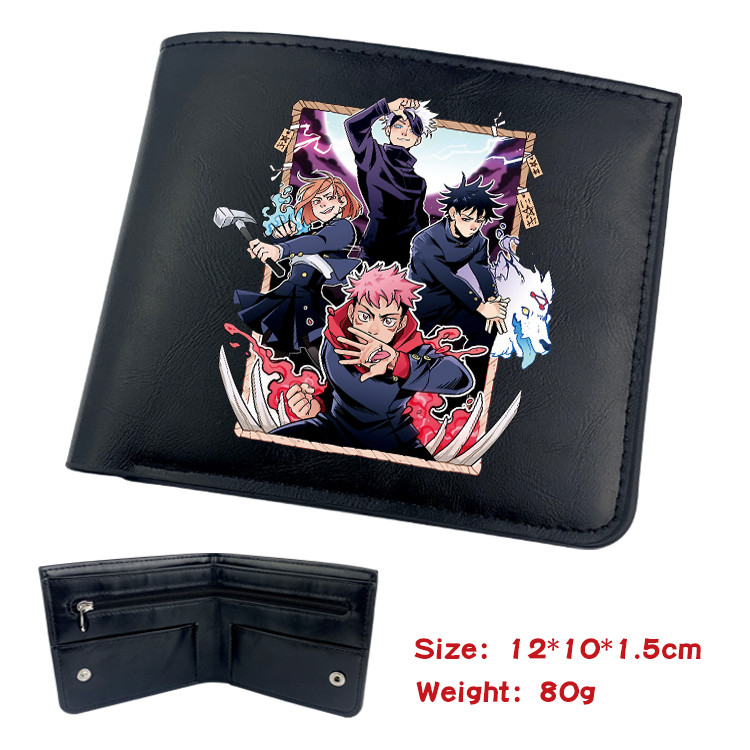 Jujutsu Kaisen Satoru Gojo Cartoon Black Short Casual Student Wallet ...