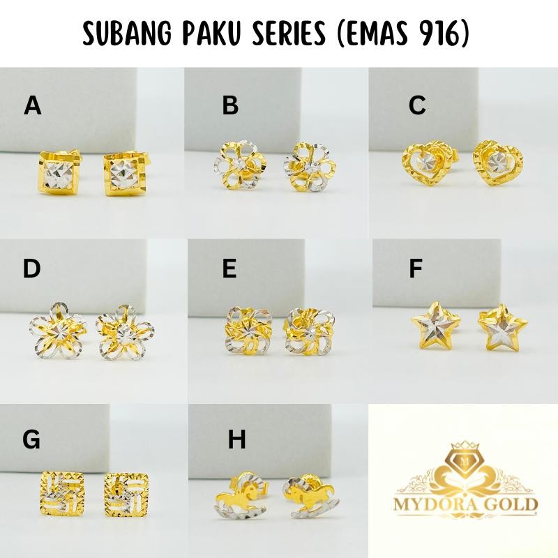 MYDORA Subang Paku 2C Series | EMAS 916/22k | Shopee Malaysia