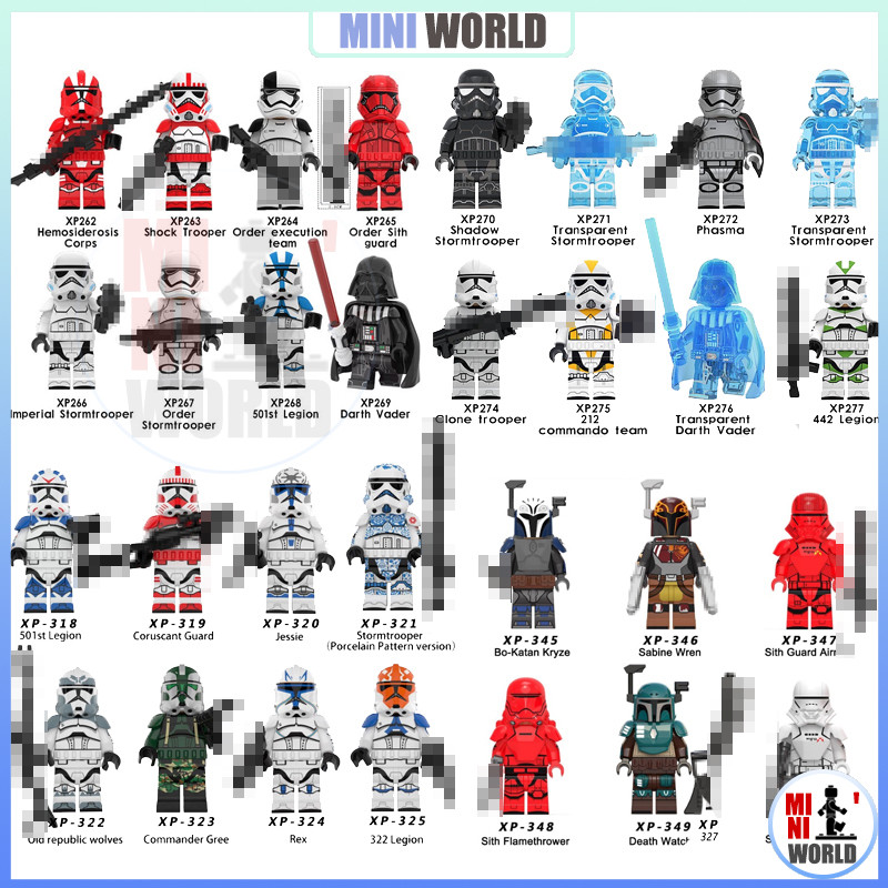 Star Wars Series Set Minifigures Bo-Katan Kryze Aviator Tekken Imperial ...