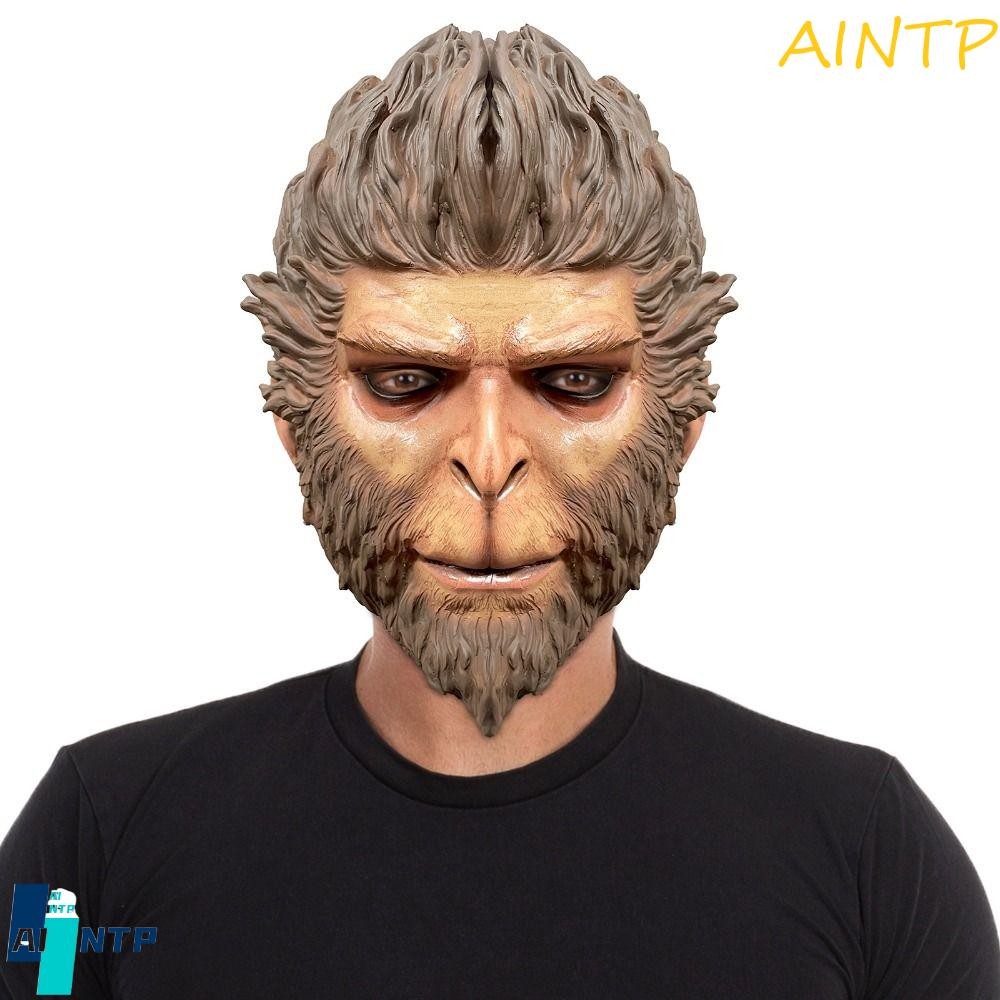 AINTP Black Myth Wukong Mask, Dress Up Full Head Monkey King Cosplay ...