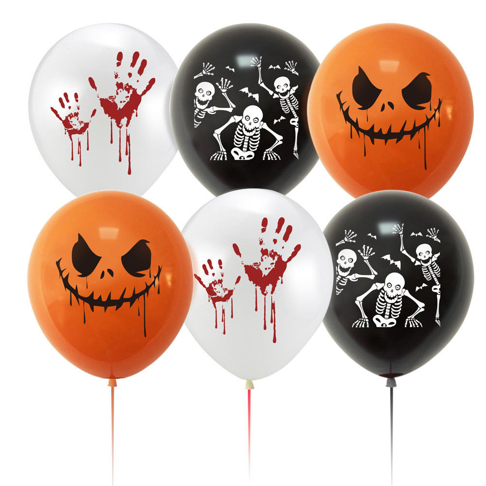 Original Halloween Party Decoration Balloon Combination Skeleton Ghost ...