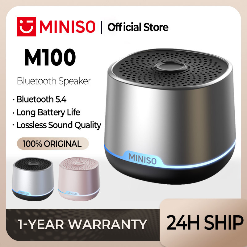 MINISO M100 Bluetooth Speaker True Wireless HD Stereo Sound Outdoor Sport with High Bass Long ...