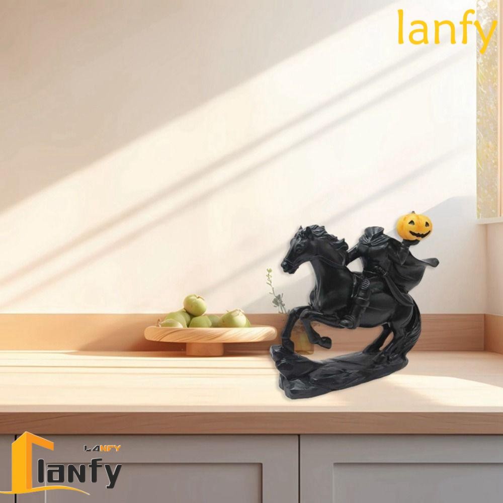 LANFY Headless Horseman Statue, Funny Easy to Use Halloween Spooky ...