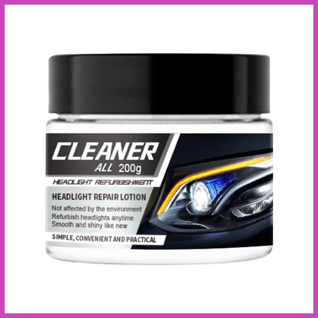 Car Headlight Cleaner 200g Automotive Headlight Restoration Lotion Car ...