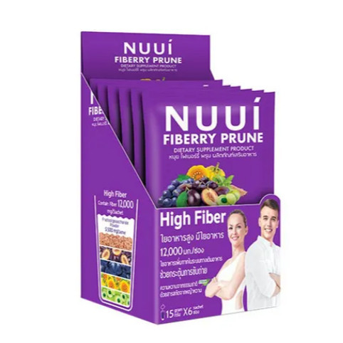 🔥READY STOCK🔥NUUI FIBERRY PRUNE Fiber 12.000mg - 6 Sachet/Box | Shopee ...