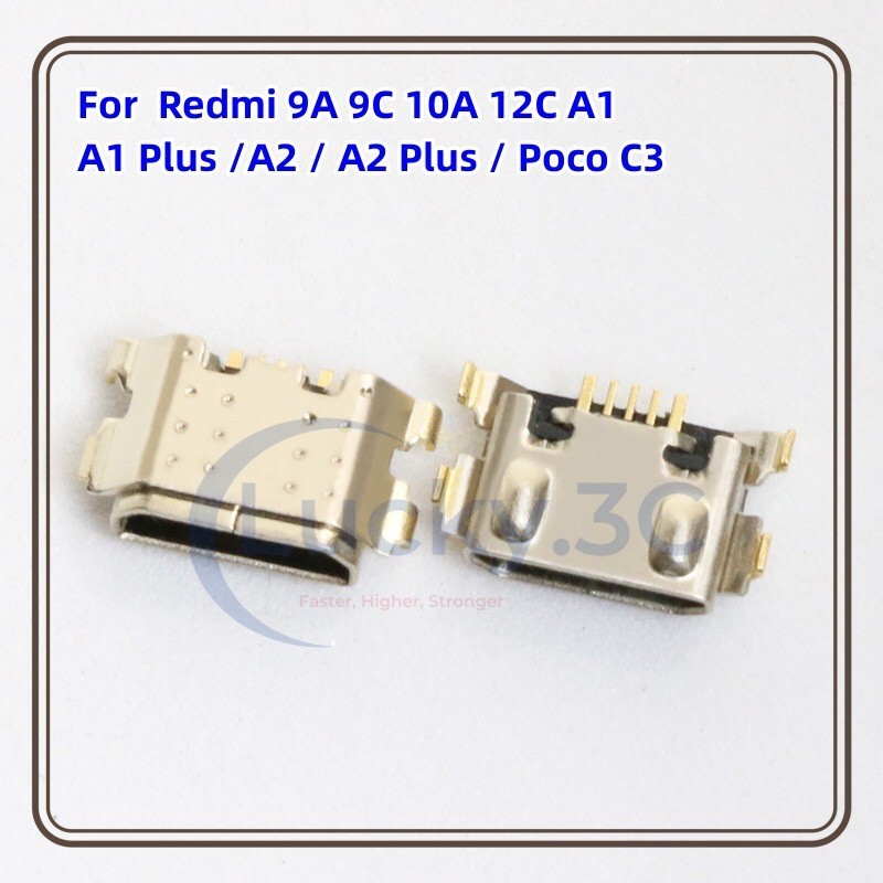 USB Plug In Charging Charger Port For Redmi 9A 9C 10A 12C A1 / A1 Plus ...