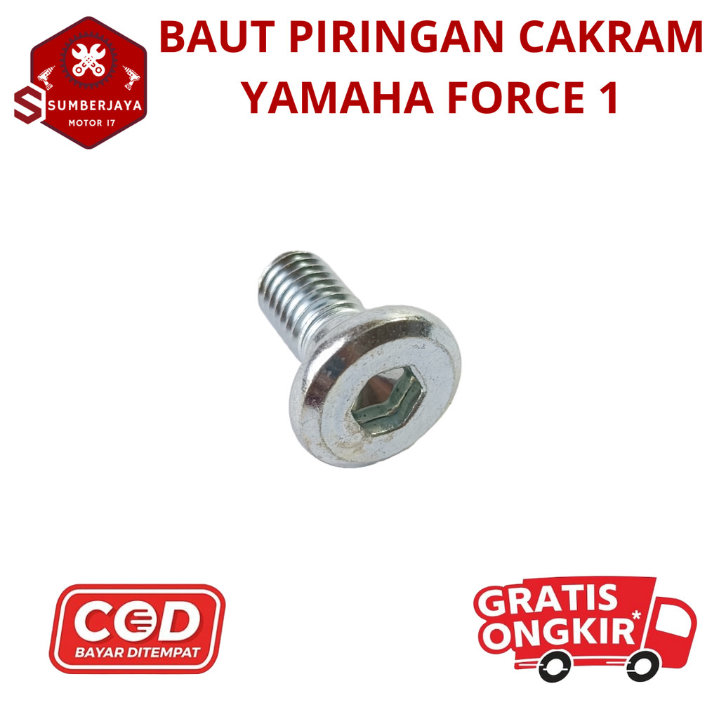 Original Force 1 Disc Plate Bolts / Force 1 Disc Disc Bolts, F1ZR | Shopee Malaysia