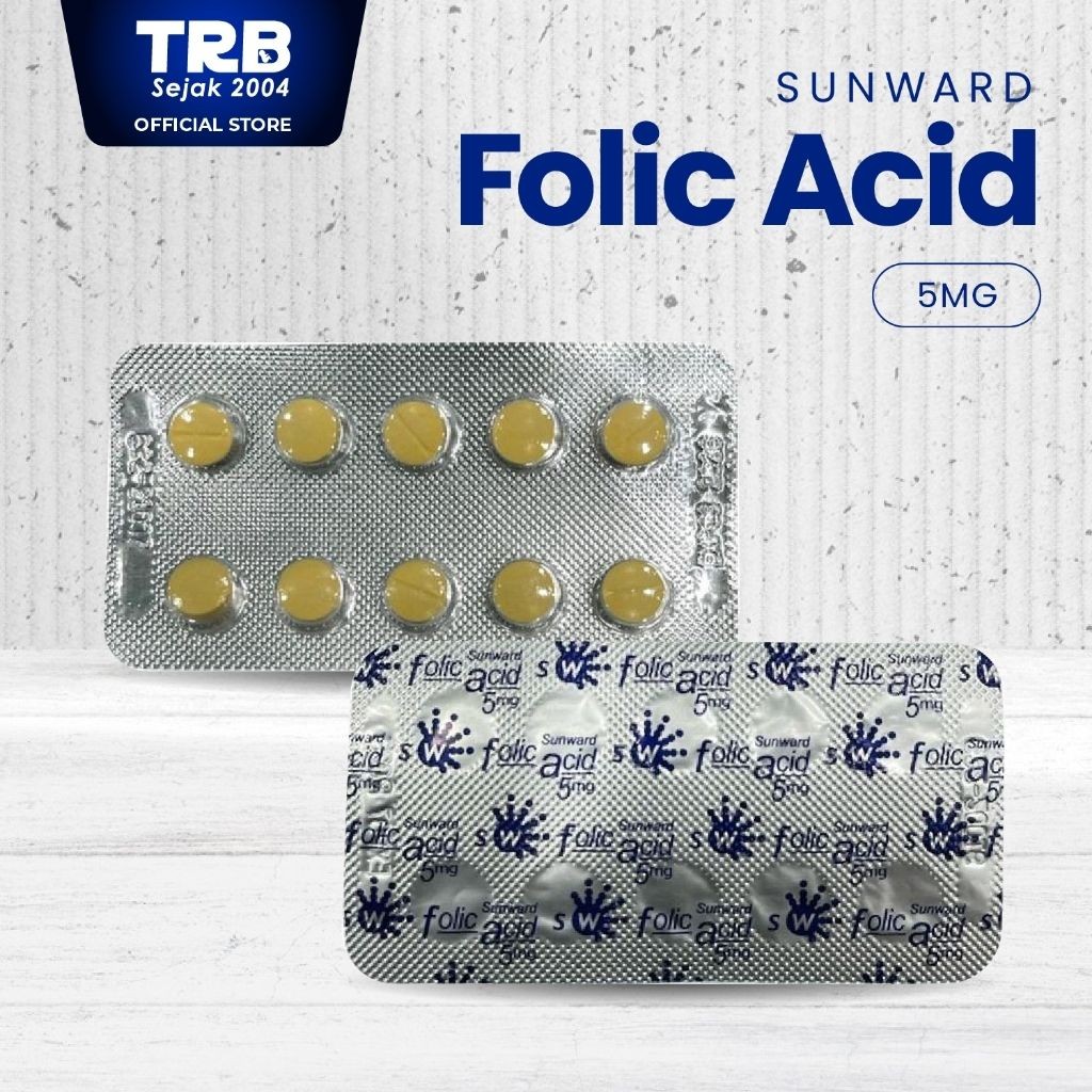 [ TRB ] SUNWARD FOLIC ACID FOLID 5MG x 10's - Delivery 24 hours ...