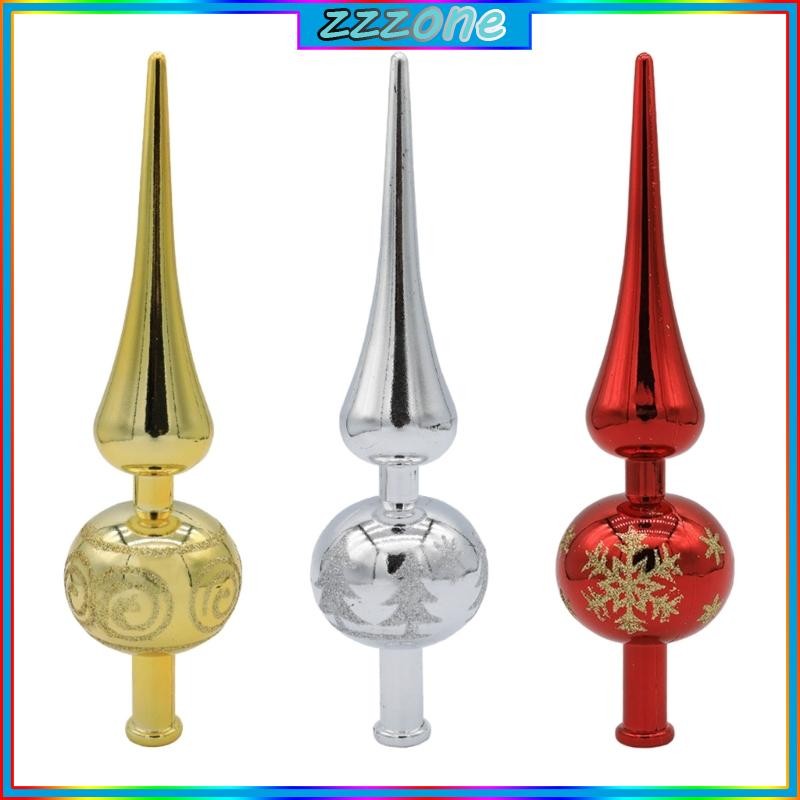 zzz 2024 Christmas Tree Toppers Gourd Shape Tree Top Ornament DIY Craft ...