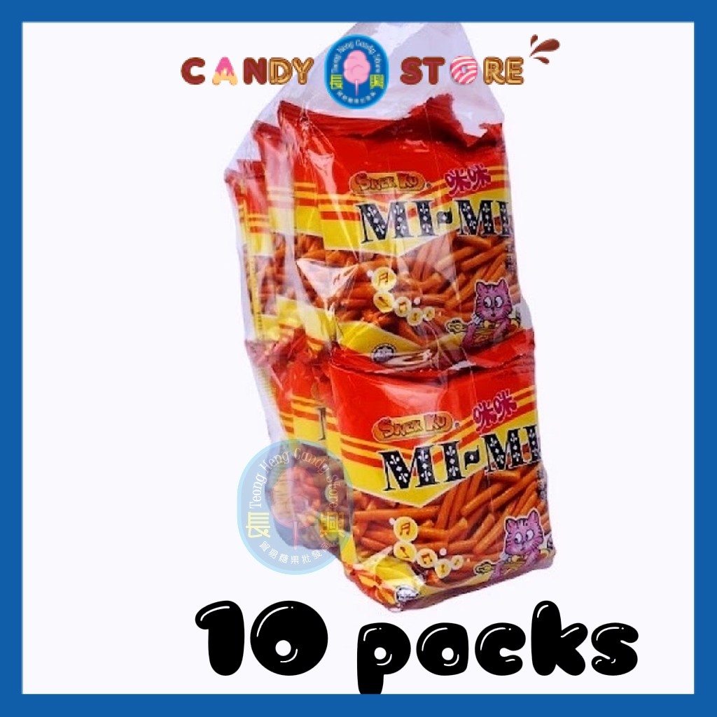 [ 10pack ] Mimi Snek Ku Prawn Flavoured Snack | Shopee Malaysia