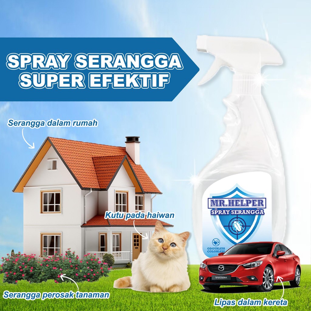 Spray Mr Helper Untuk Kutu & Serangga - Pembasmi Serangga Berkesan All ...