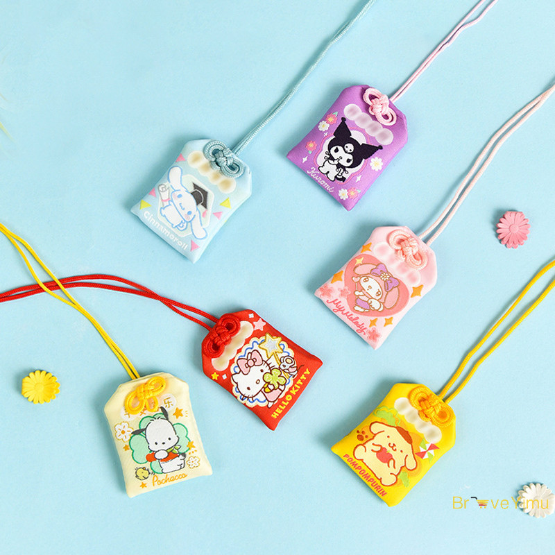 [BraveYimu] Kawaii Sanrio Omamori Pendant Cute Pompompurin Cinnamoroll ...