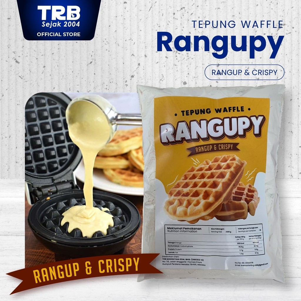 [ TRB ] RANGUPY Tepung Waffle Crispy Grade A | Waffle Mix Flour ...