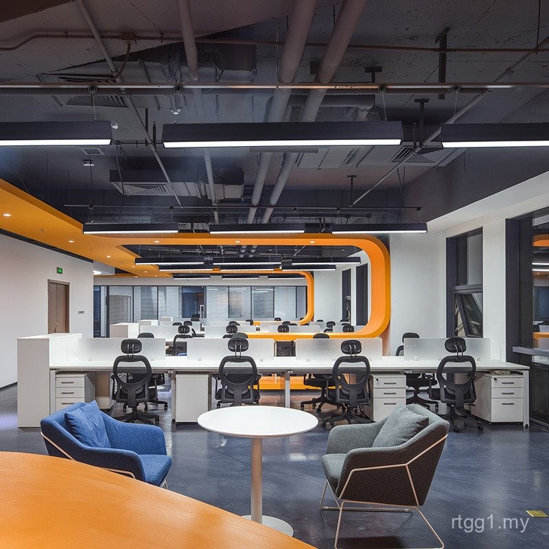 Lampu bar led garis ikan pejabat sederhana lampu gantung bilik kerja ...