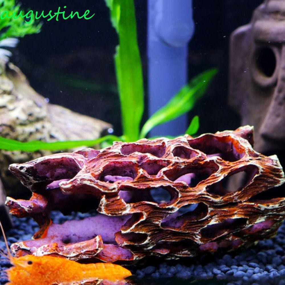 AUGUSTINE Fish Shrimp Dodging House, Decorative Trunk Shape Shrimp ...