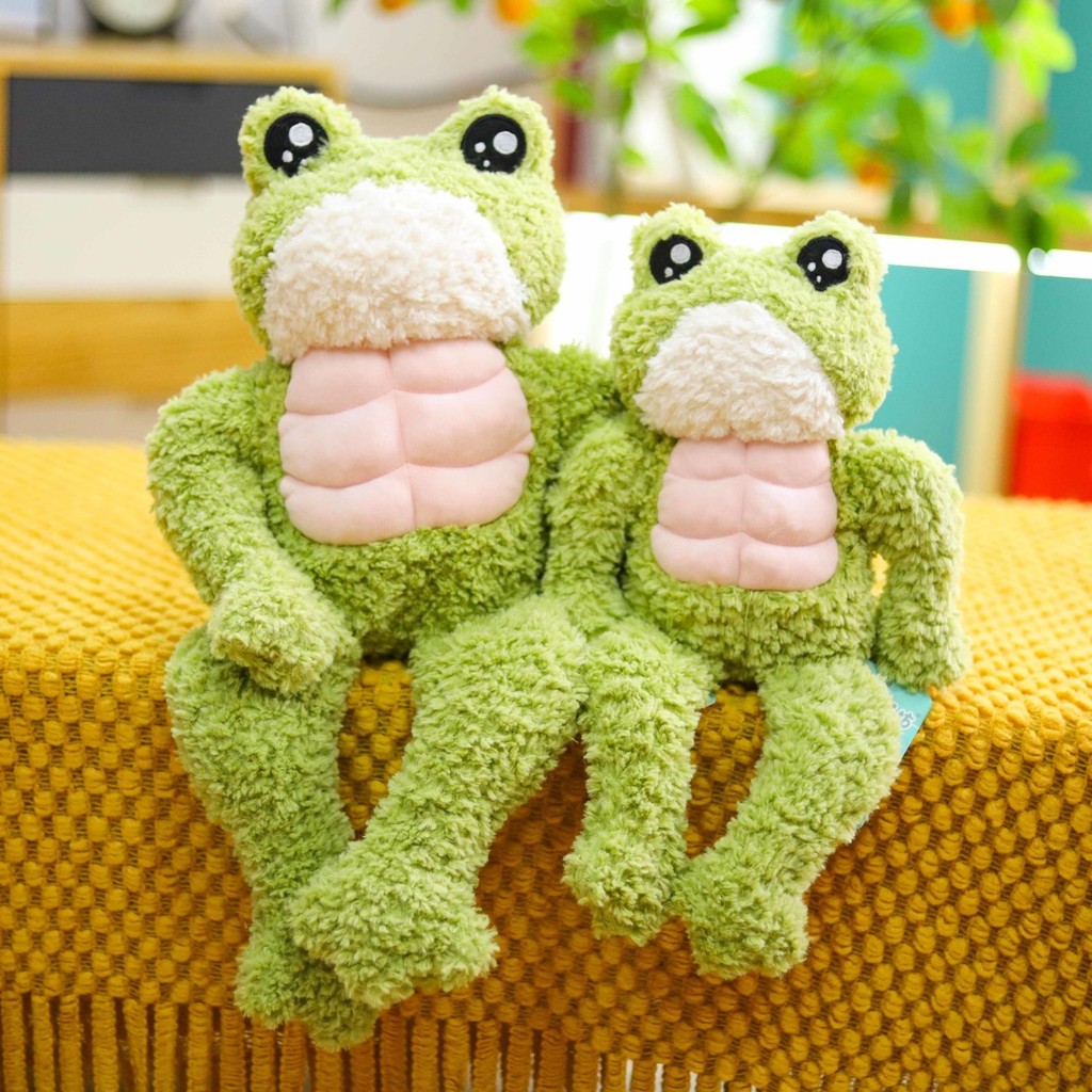 Creative Funny Muscle Frog Duck Plush Toy Ugly Cute Muscle Duck Doll ...
