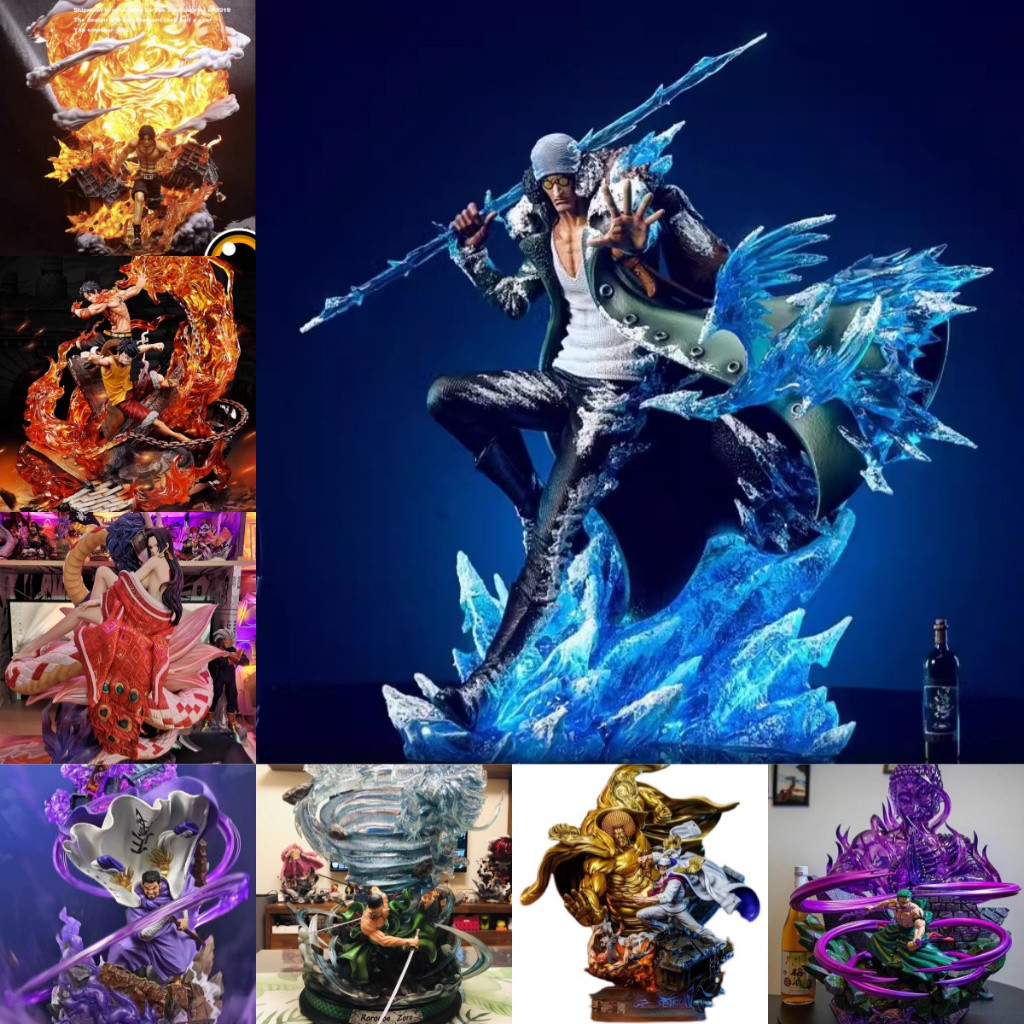 Ready Stock One Piece Figure Luffy Zoro Katakuri Eneru Kohza Ace Sabo ...